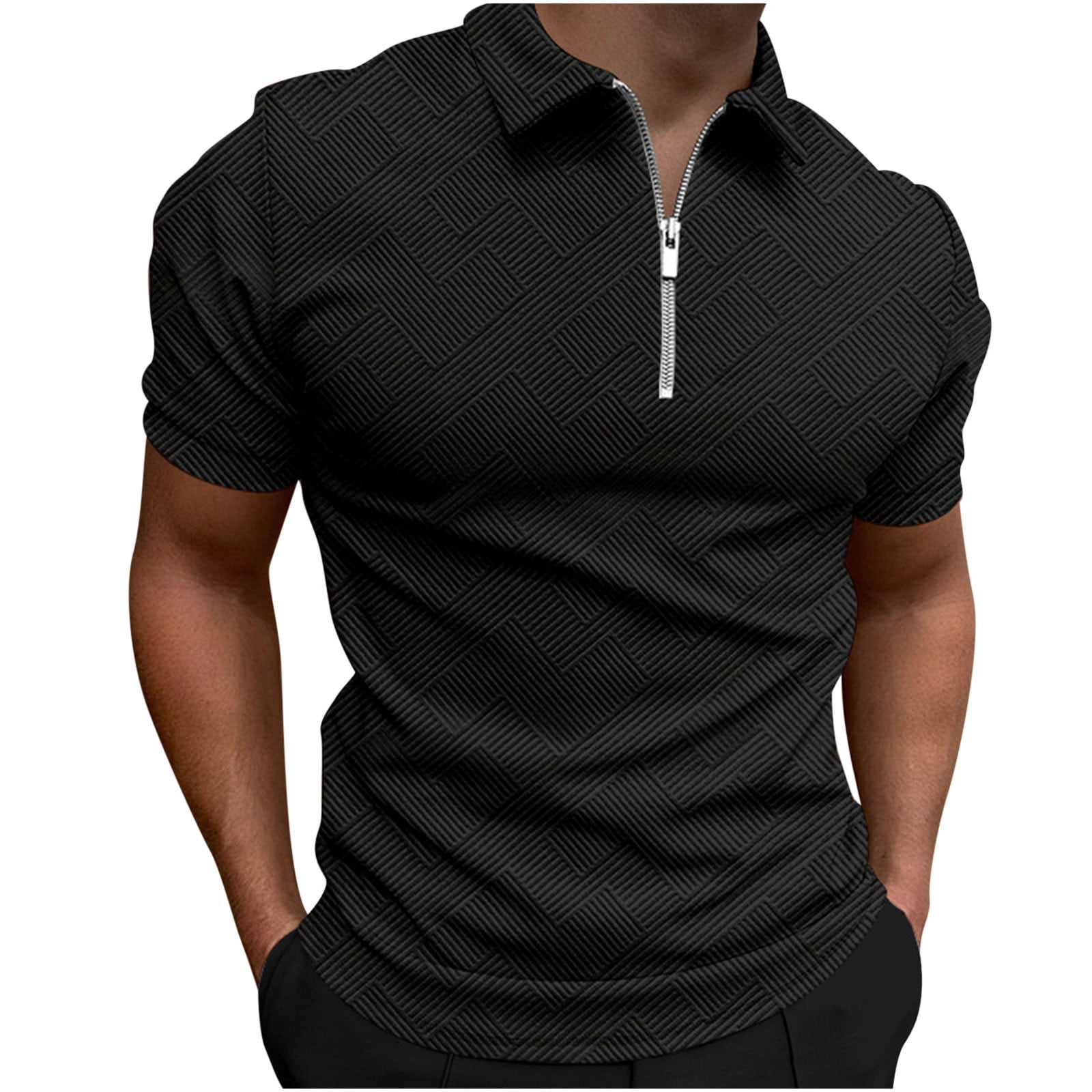 Calssic Fit Polos Shirts for Men,Spring Summer Solid Color Collared ...