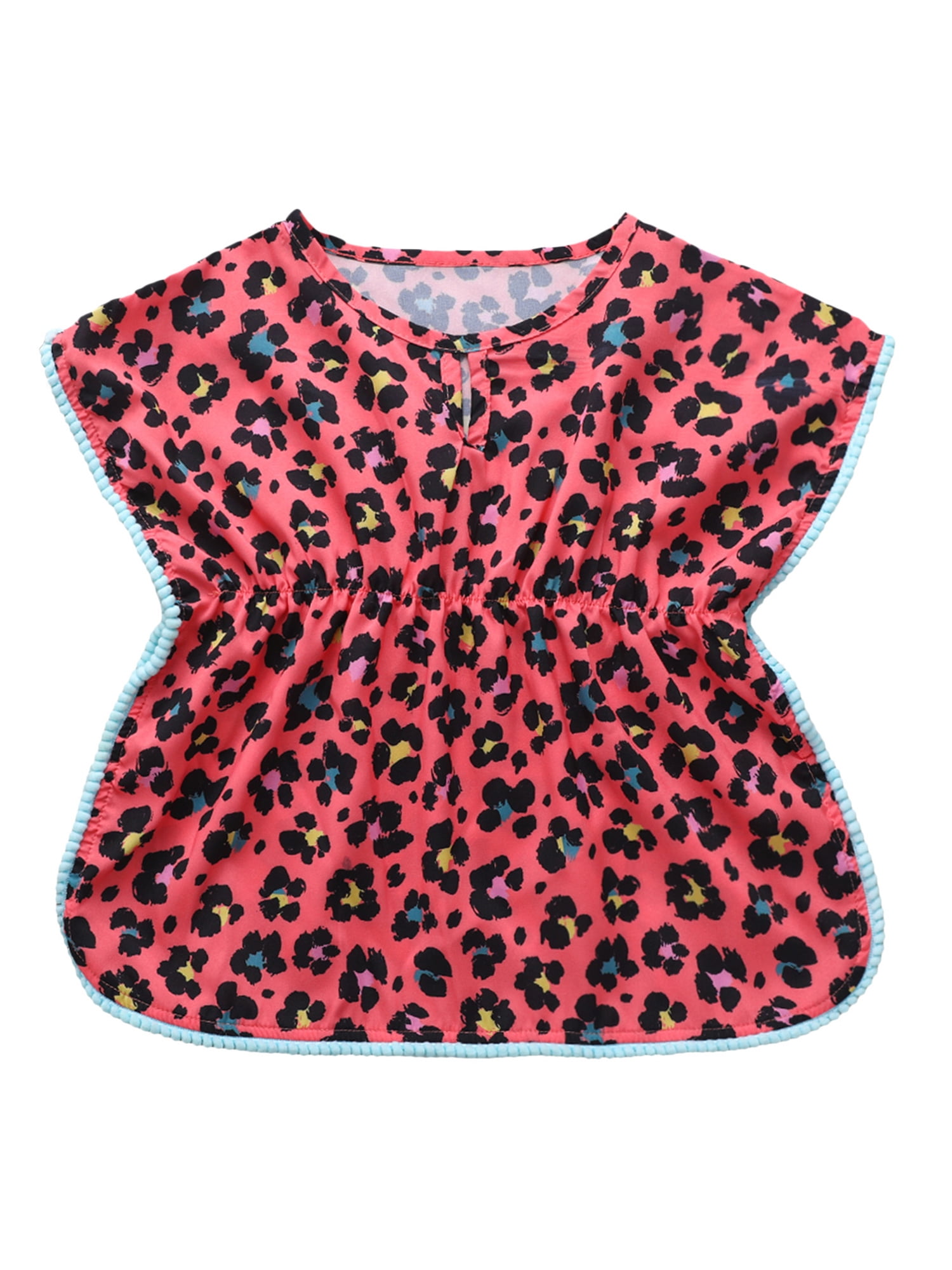 Calsunbaby Baby Girls Swimwear Cover-up Summer Leopard Tassel Beach ...