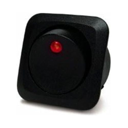 Calterm 40600 Automotive Lighted Round Rocker Switch with Red LED, 25 A ...