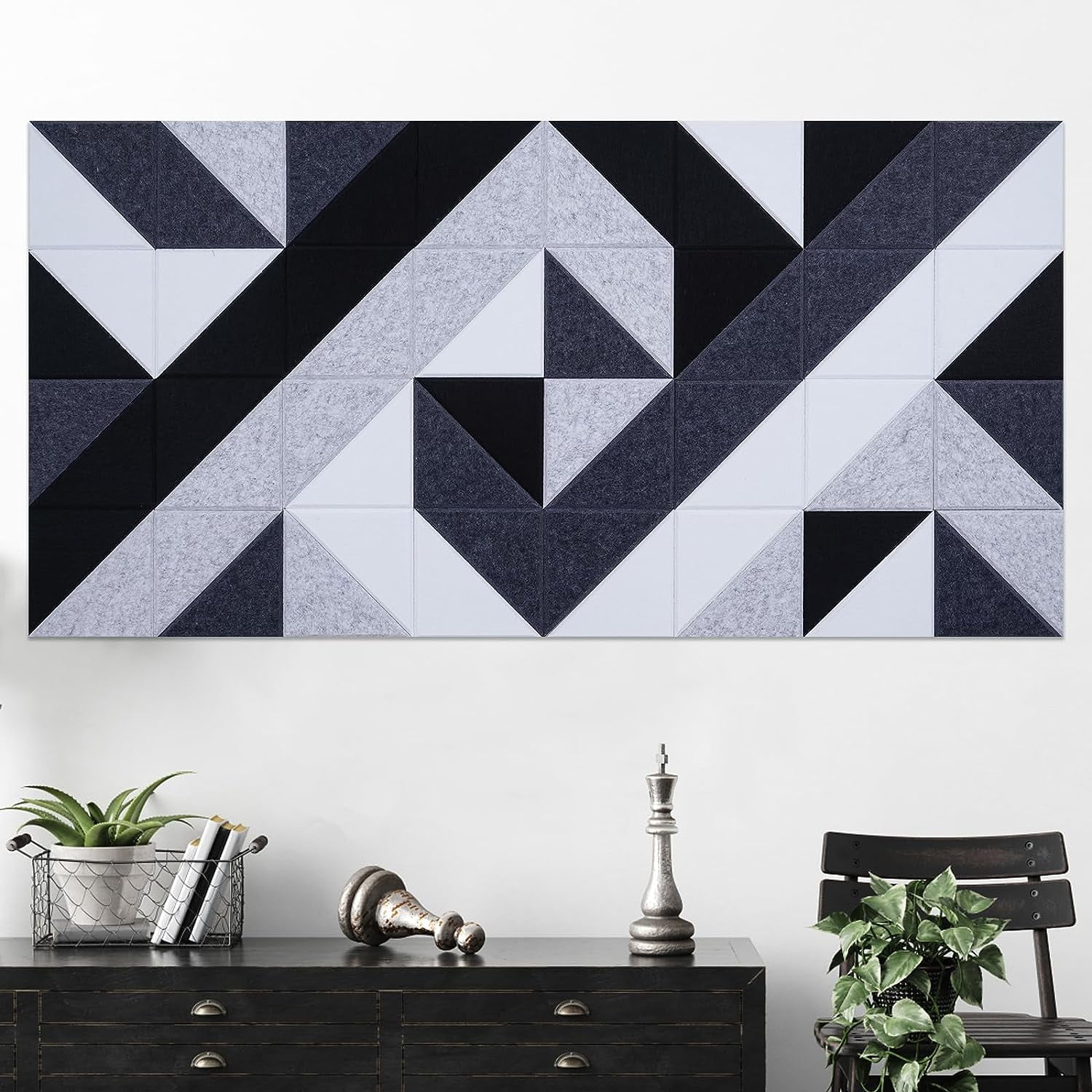 Caltero Acoustic Wall Panels,Sound Proof Panels Self Adhesive, Triangular Sound Absorbing Panels ...