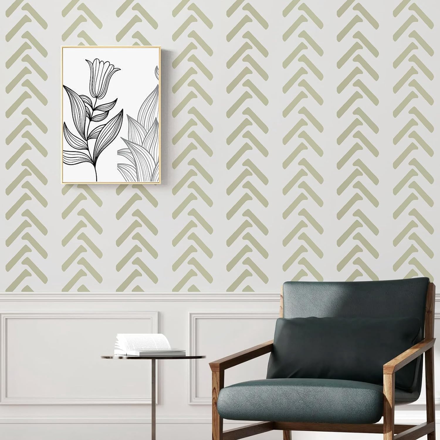 Caltero Peel and Stick Wallpaper Geometric Stripe Wallpaper, Yellow ...