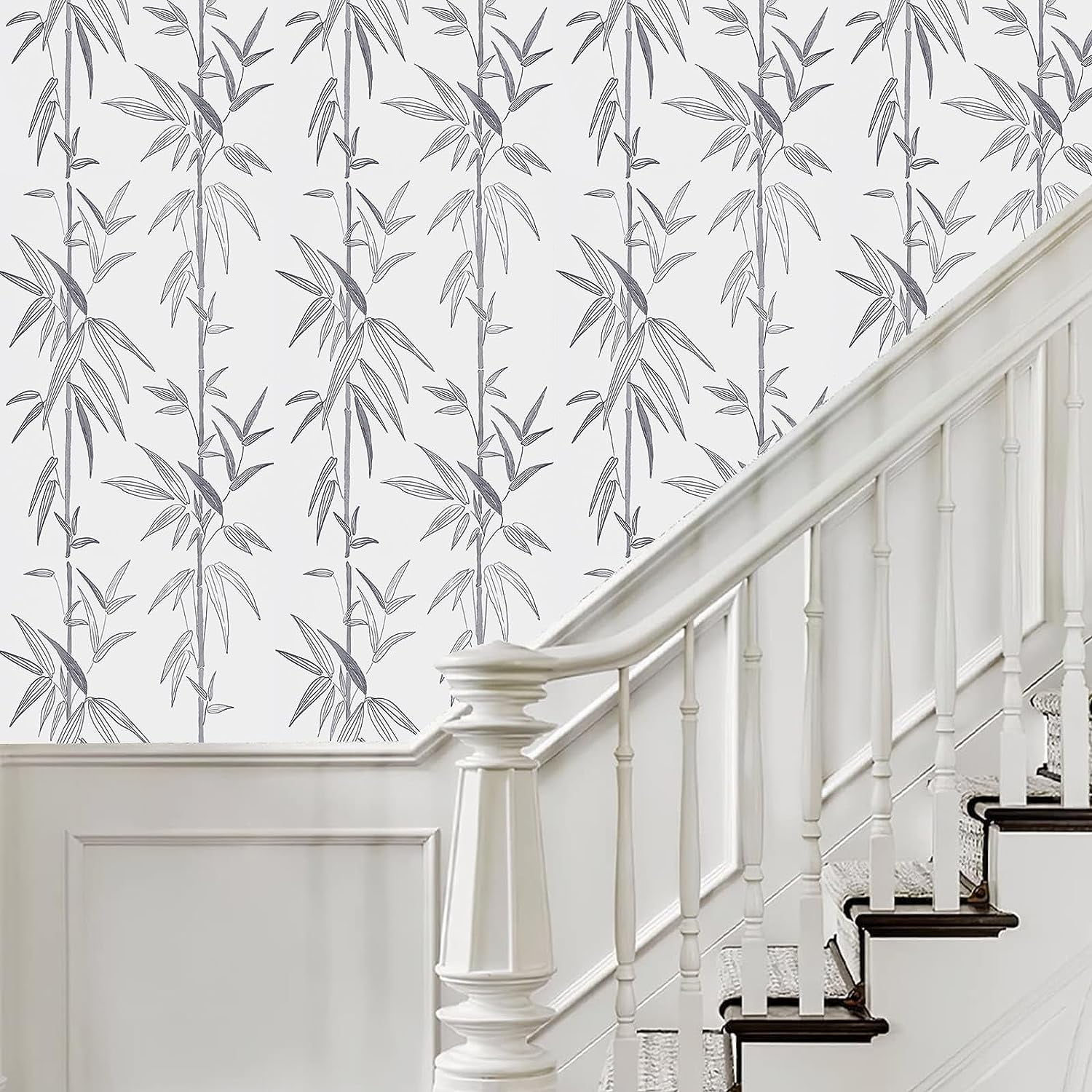 Caltero Peel and Stick Floral Wallpaper Bamboo Wallpaper Self Adhesive ...