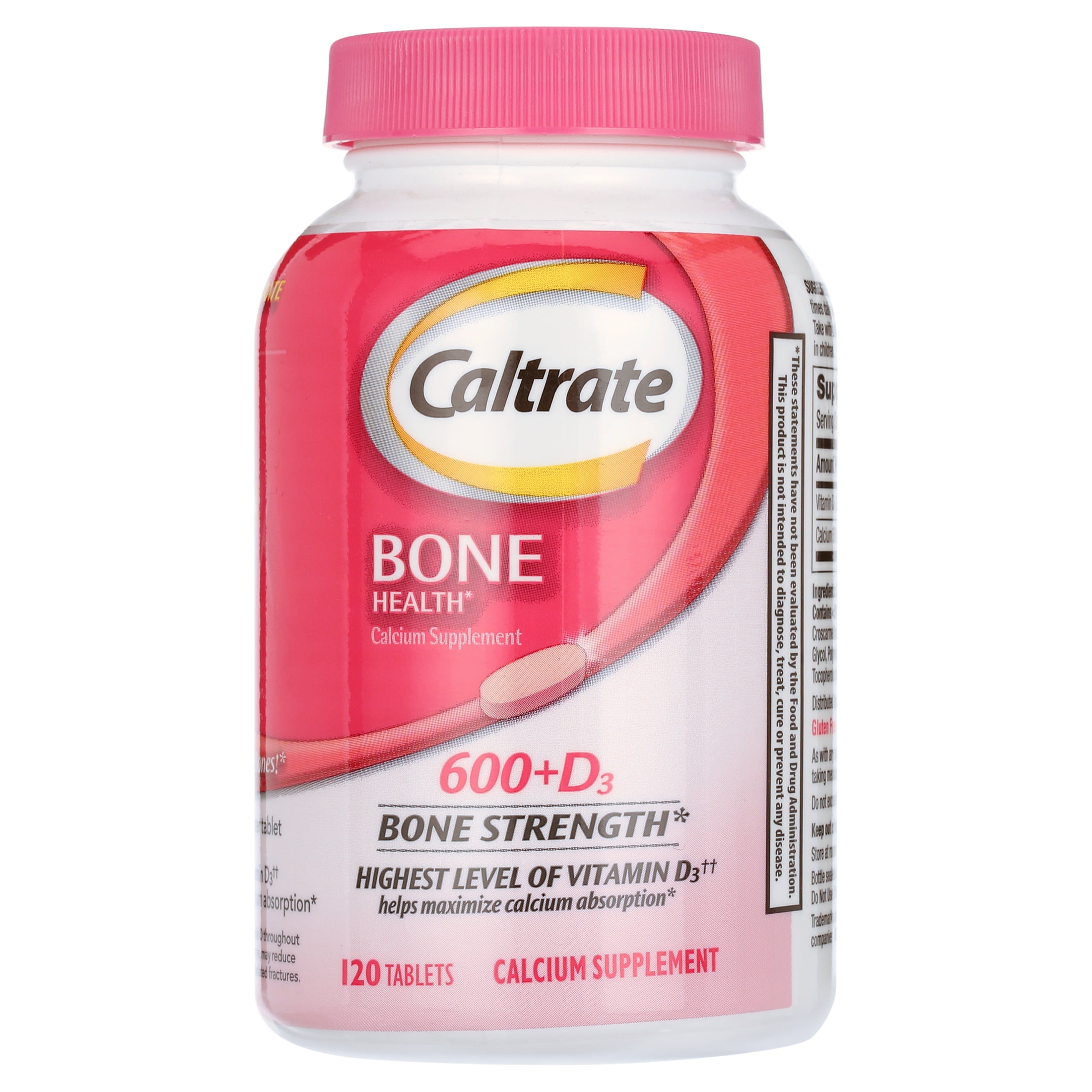 Caltrate 600+D3 Calcium and Vitamin D Supplement Tablets - 120 Count ...