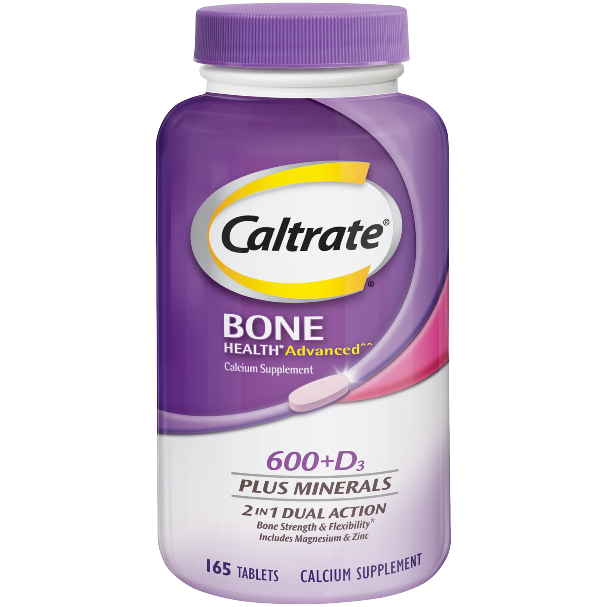 Caltrate 600 D3 Plus Minerals Calcium Vitamin D Supplement 165 Count