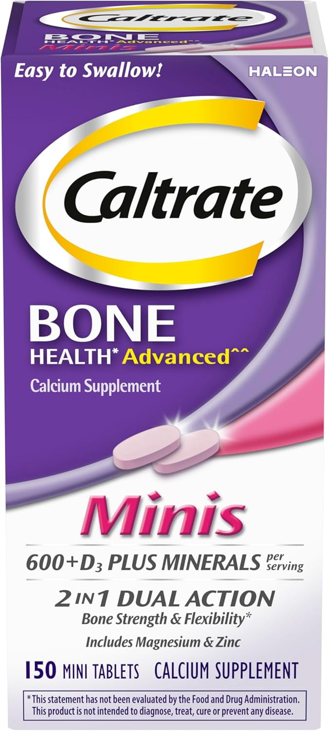 Caltrate Minis Plus Minerals - Bone Health Calcium Vitamin D Supplement ...