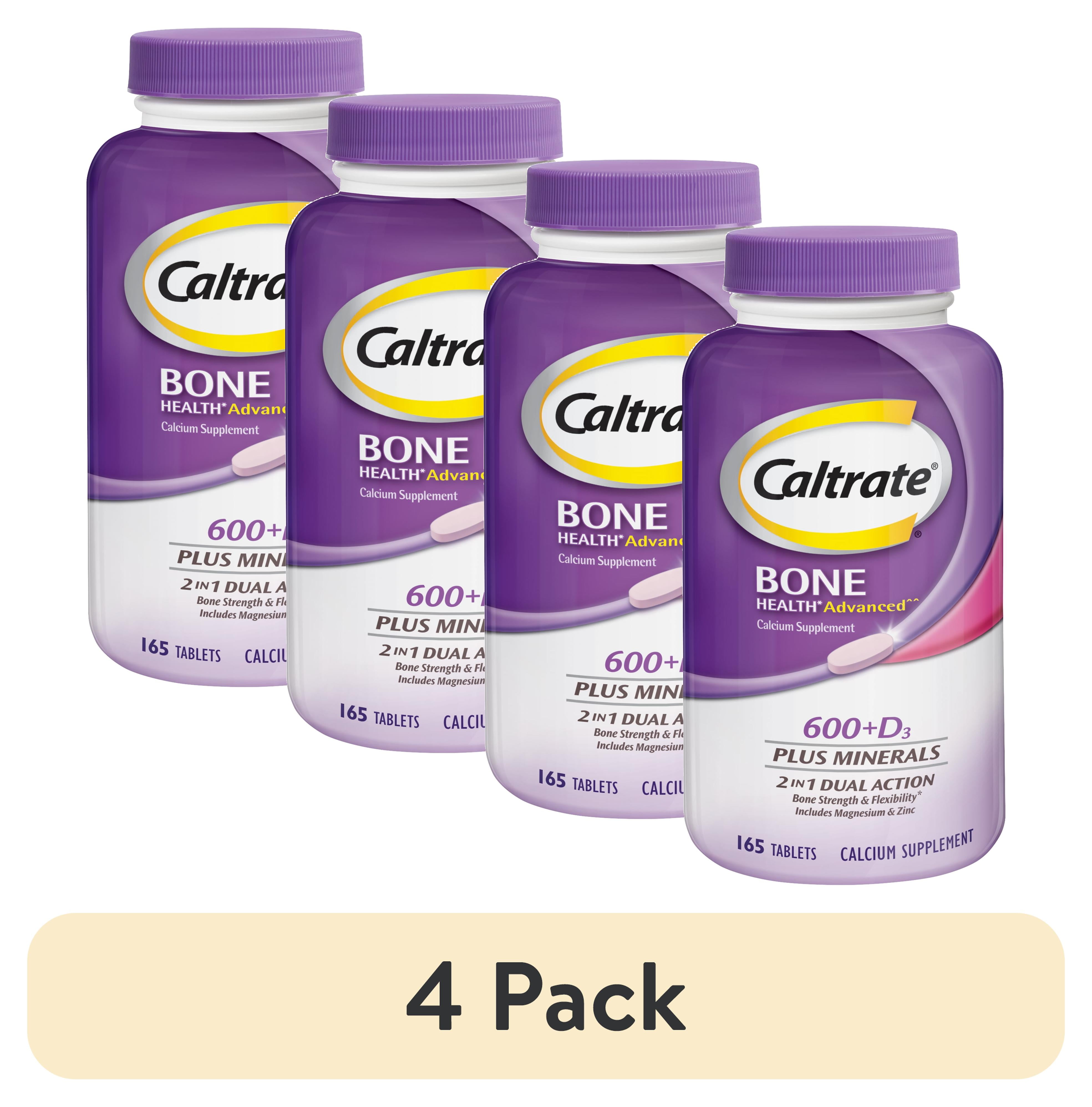 (4 pack) Caltrate Bone Health Advanced 600+D3 plus Minerals Calcium ...