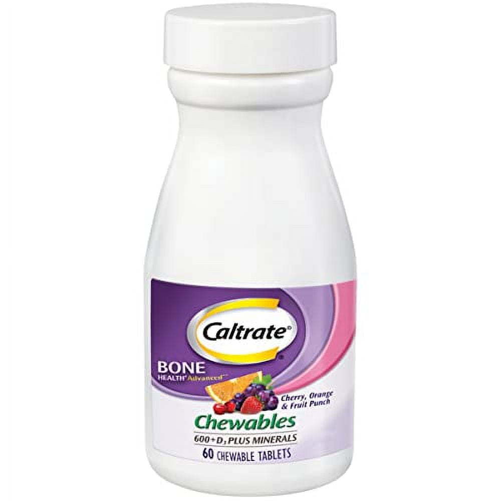 Caltrate Chewables 600 Plus D3 Plus Minerals Calcium Vitamin D