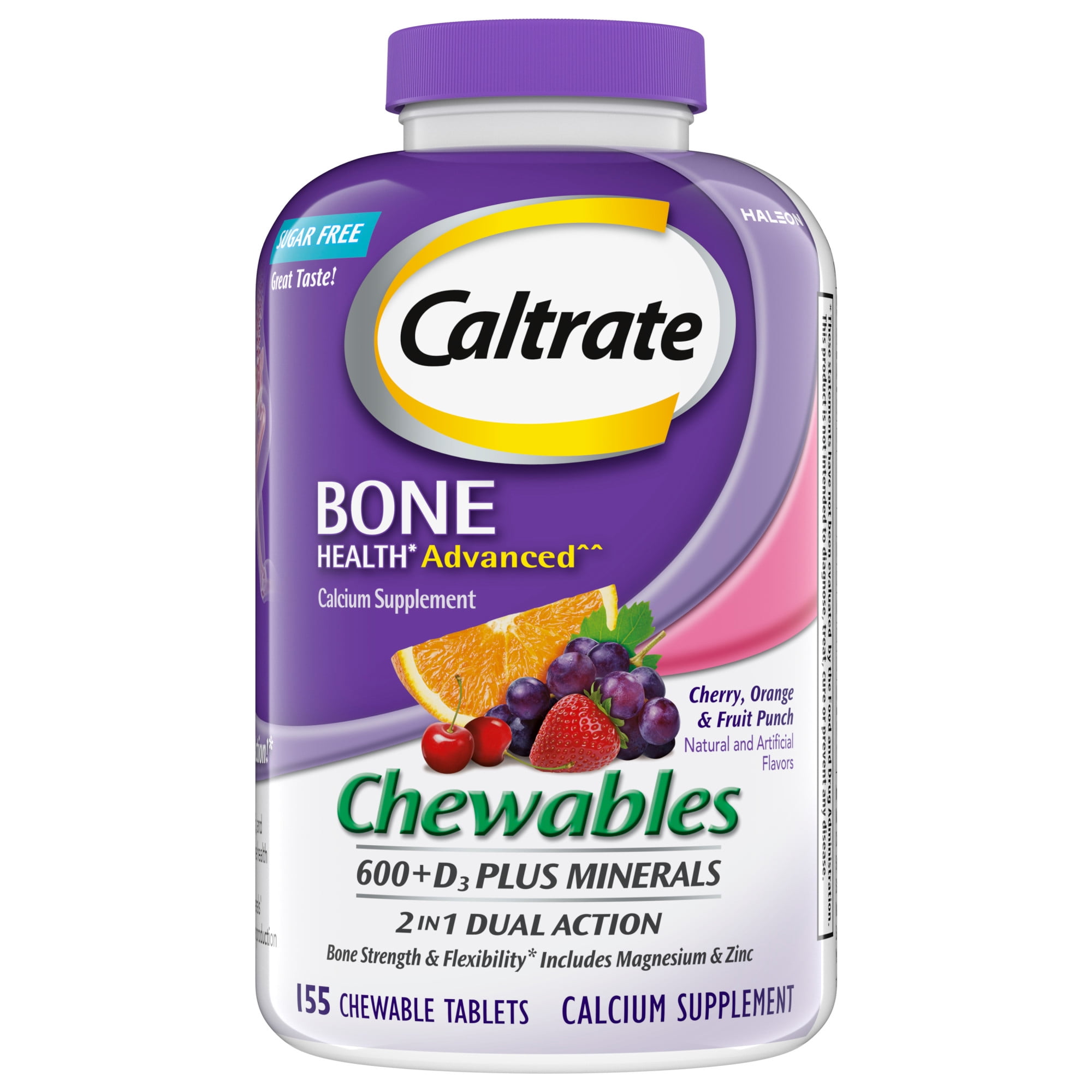 Caltrate Chewables Calcium Vitamin D Supplement - 155 Count - Walmart ...