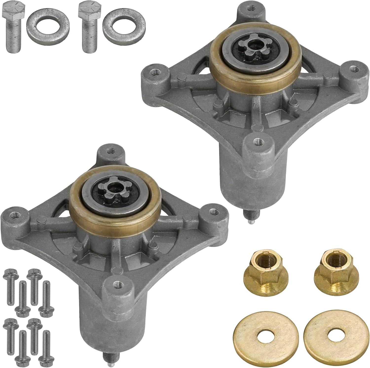 Caltric 2 Set Of Spindle Assembly Compatible with Husqvarna Lth1438 ...