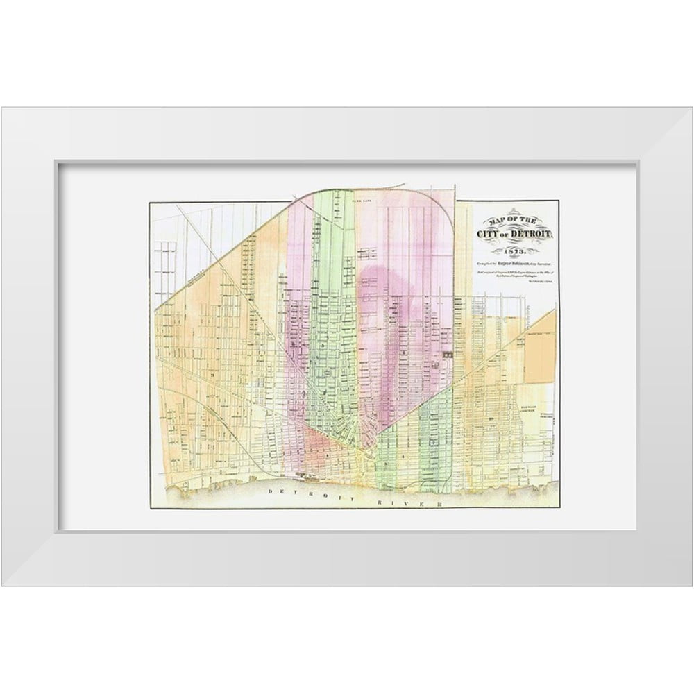 Calvert 18x13 White Modern Wood Framed Museum Art Print Titled ...