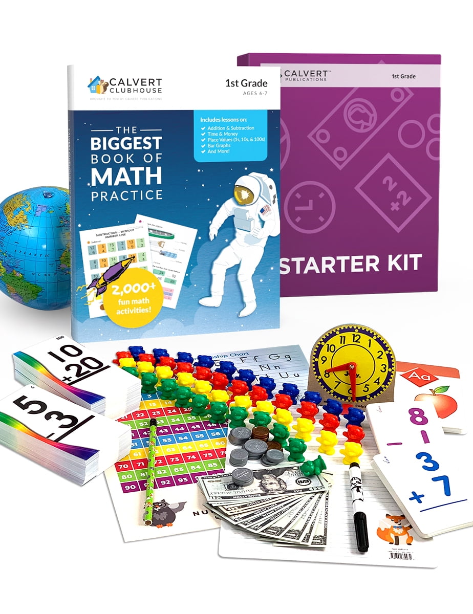 Calvert 1st Grade Starter Kit and Clubhouse Biggest Book of Math ...
