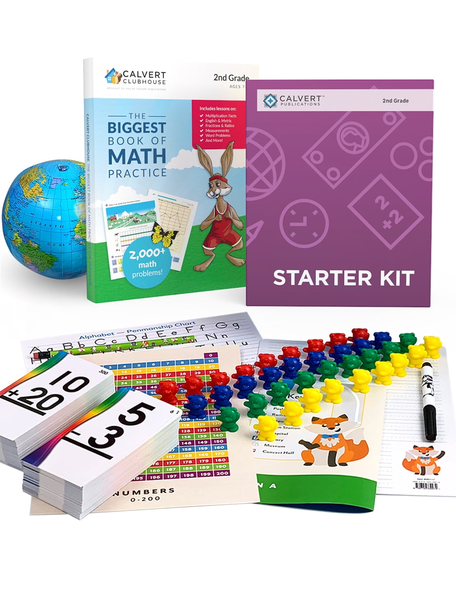 Calvert 2nd Grade Starter Kit and Clubhouse Biggest Book of Math ...