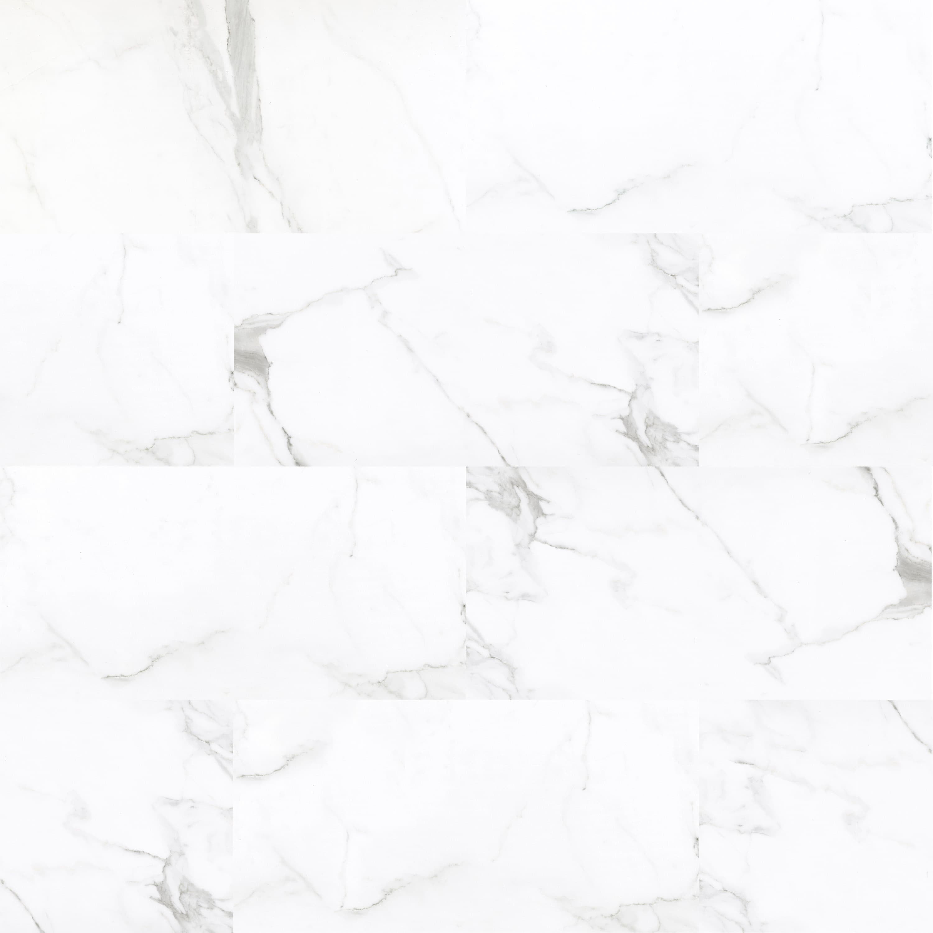 Calville Calacatta Roma 12.32 In. W X 24.29 In. L Rigid Core Click Lock ...