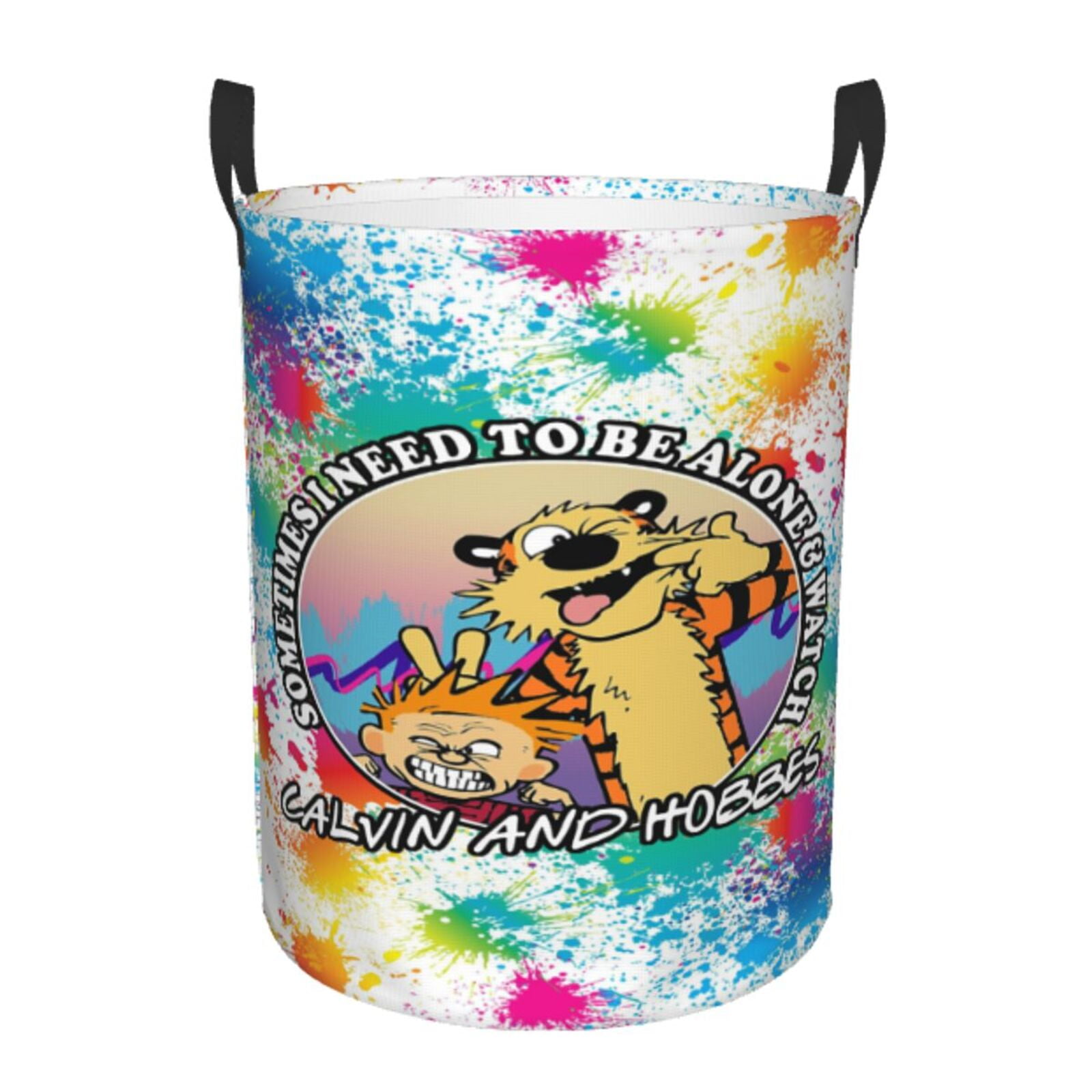 Calvin And Hobbe 3d Graphic Flame Laundry Basket Fire Flame Clothes ...