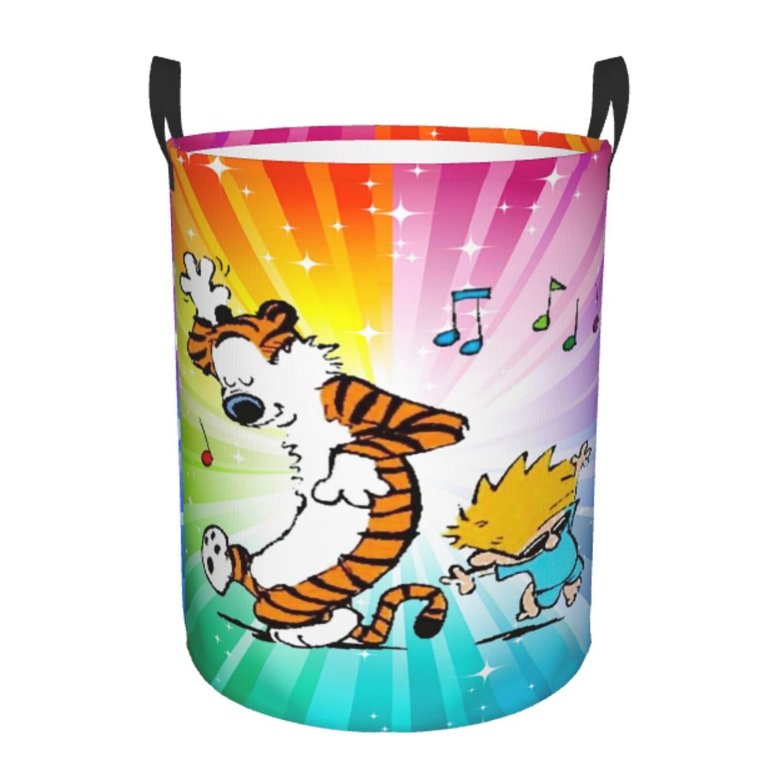 Calvin And Hobbe 3d Graphic Flame Laundry Basket Fire Flame Clothes ...