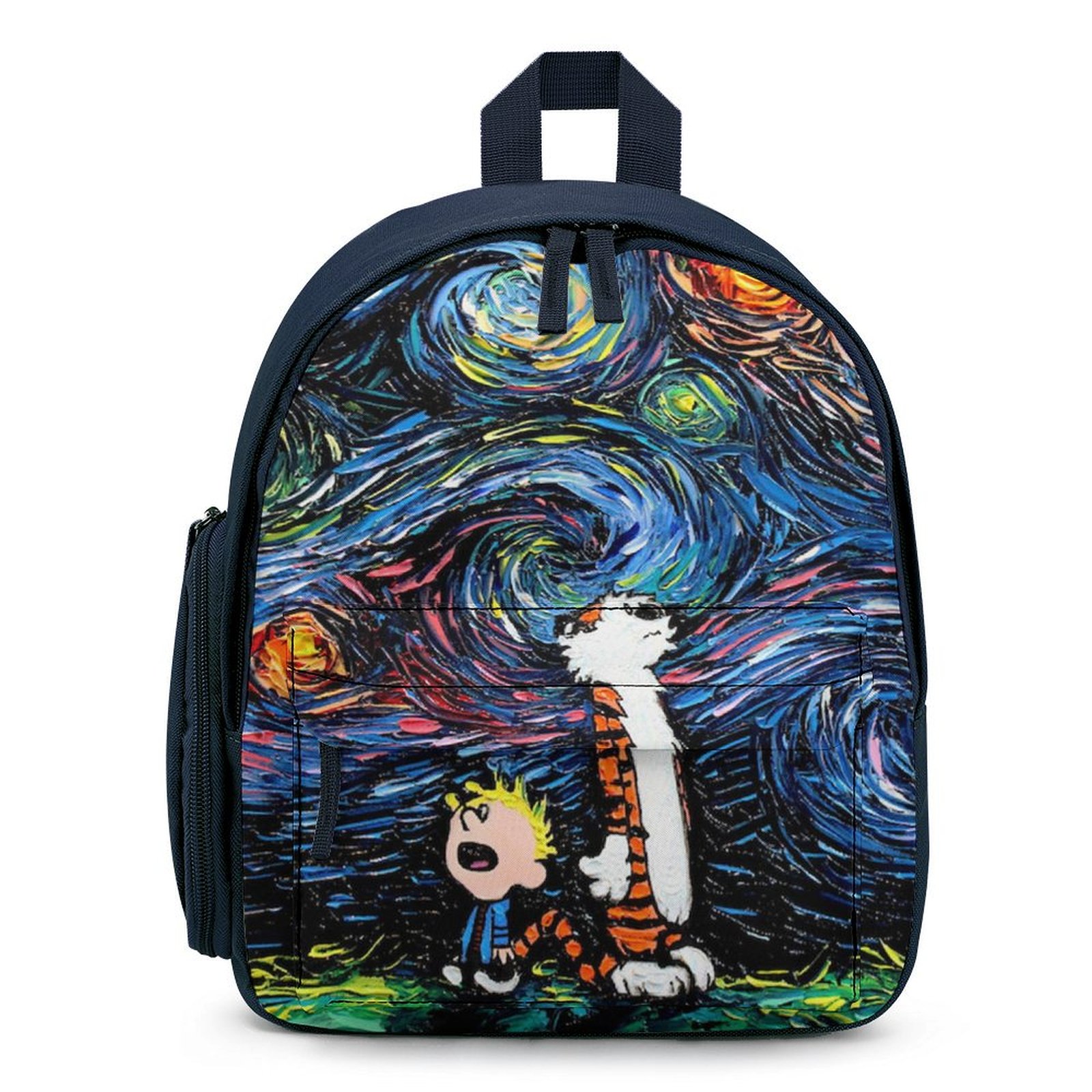 Calvin And Hobbe Backpack for Men Women Small Backpack with Front ...
