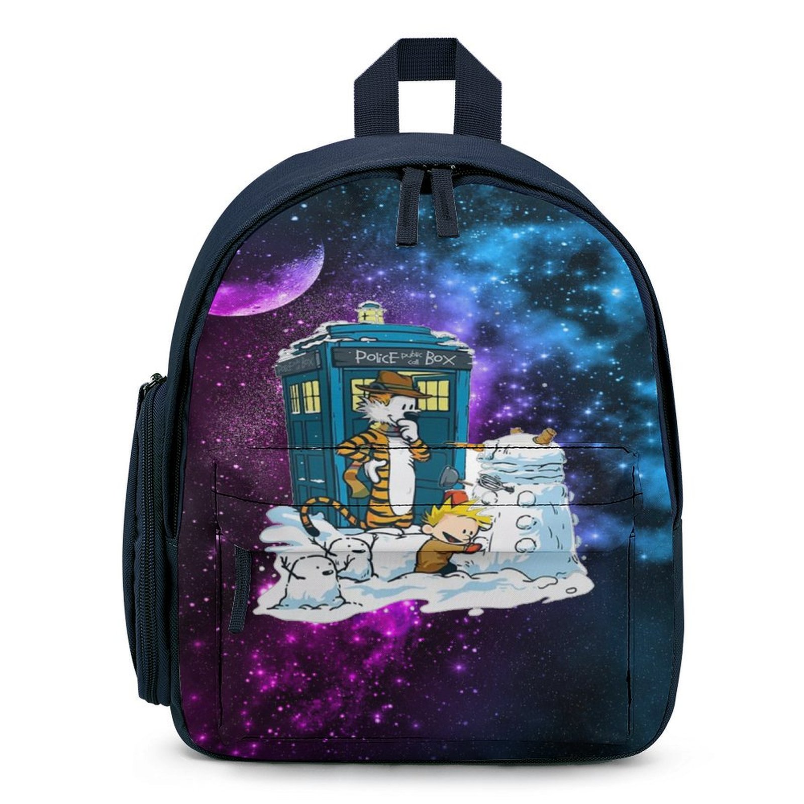 Calvin And Hobbe Backpack for Men Women Small Backpack with Front ...