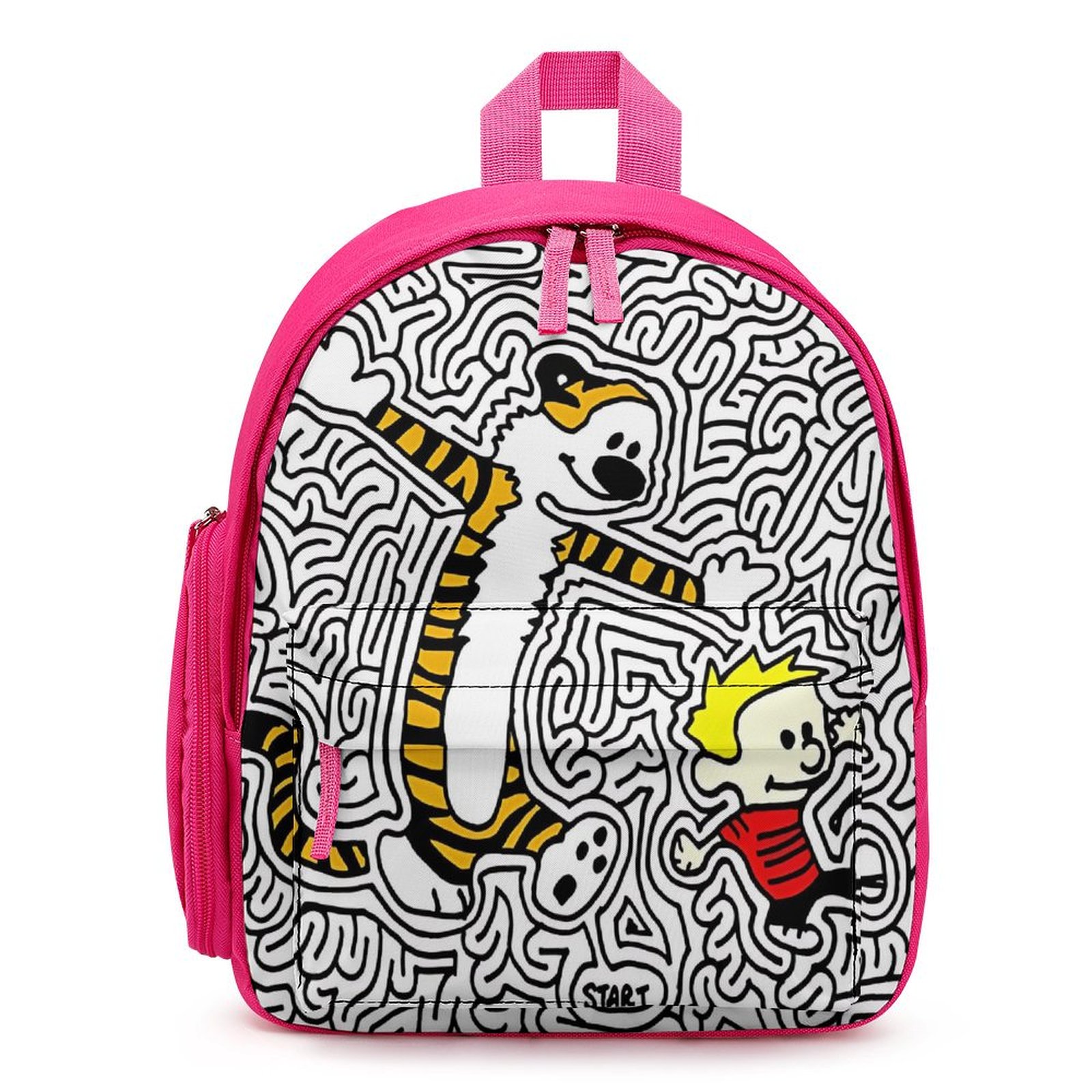 Calvin And Hobbe Backpack for Men Women Small Backpack with Front ...