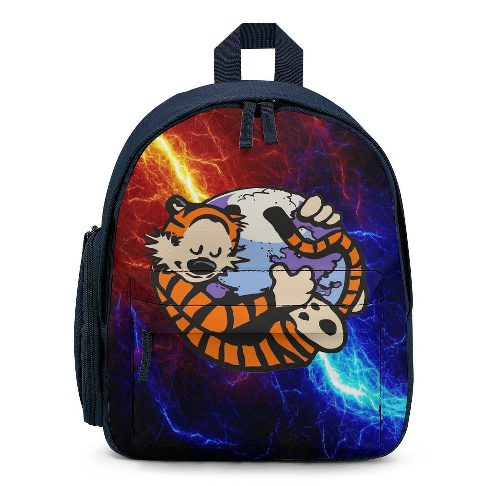Calvin And Hobbe Backpack for Men Women Small Backpack with Front ...