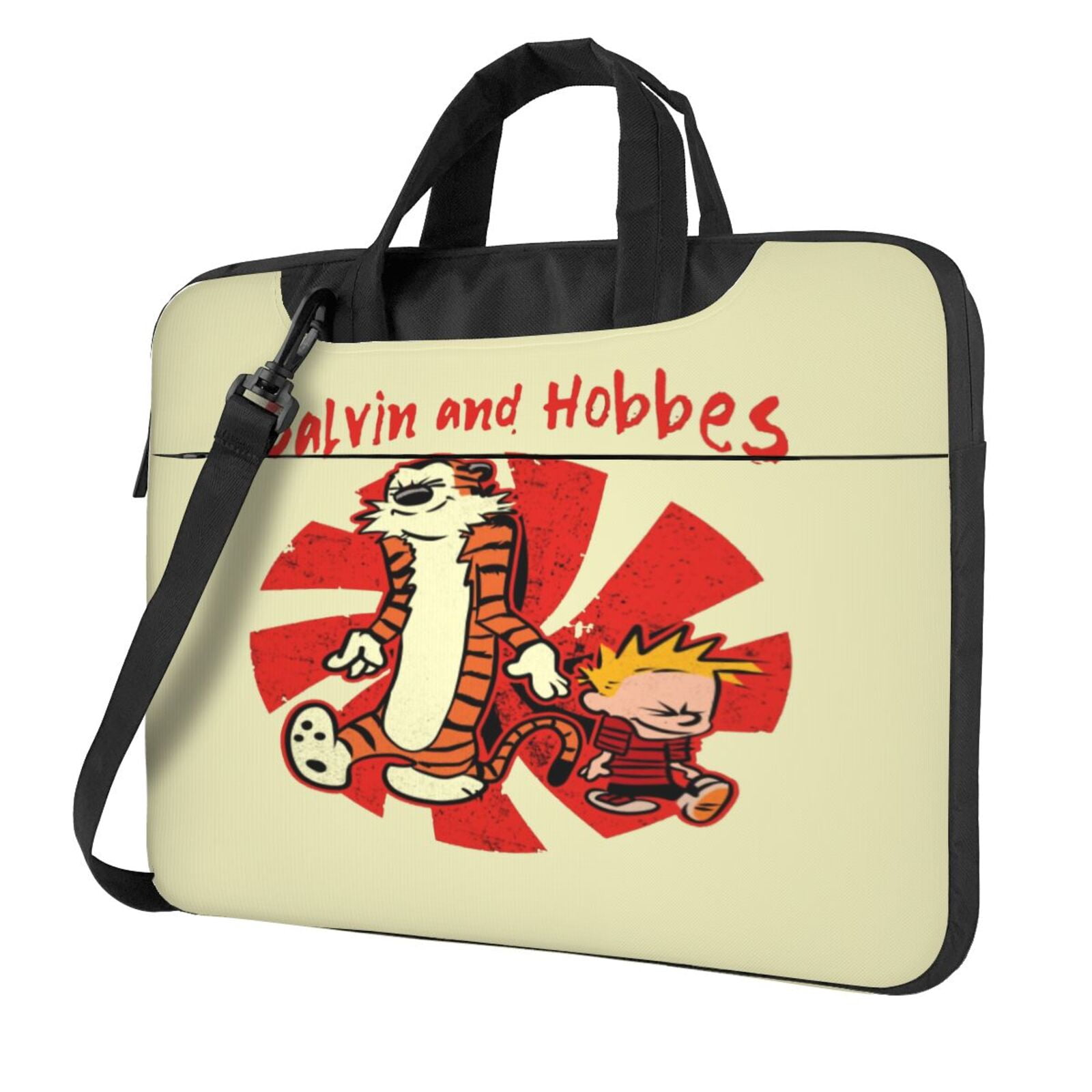 Calvin And Hobbe Laptop Bag For Women Men Waterproof Laptop Shoulder ...