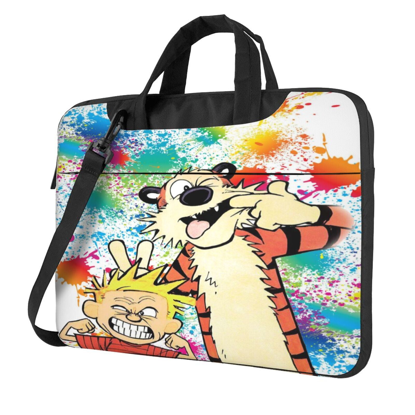 Calvin And Hobbe Laptop Bag For Women Men Waterproof Laptop Shoulder ...