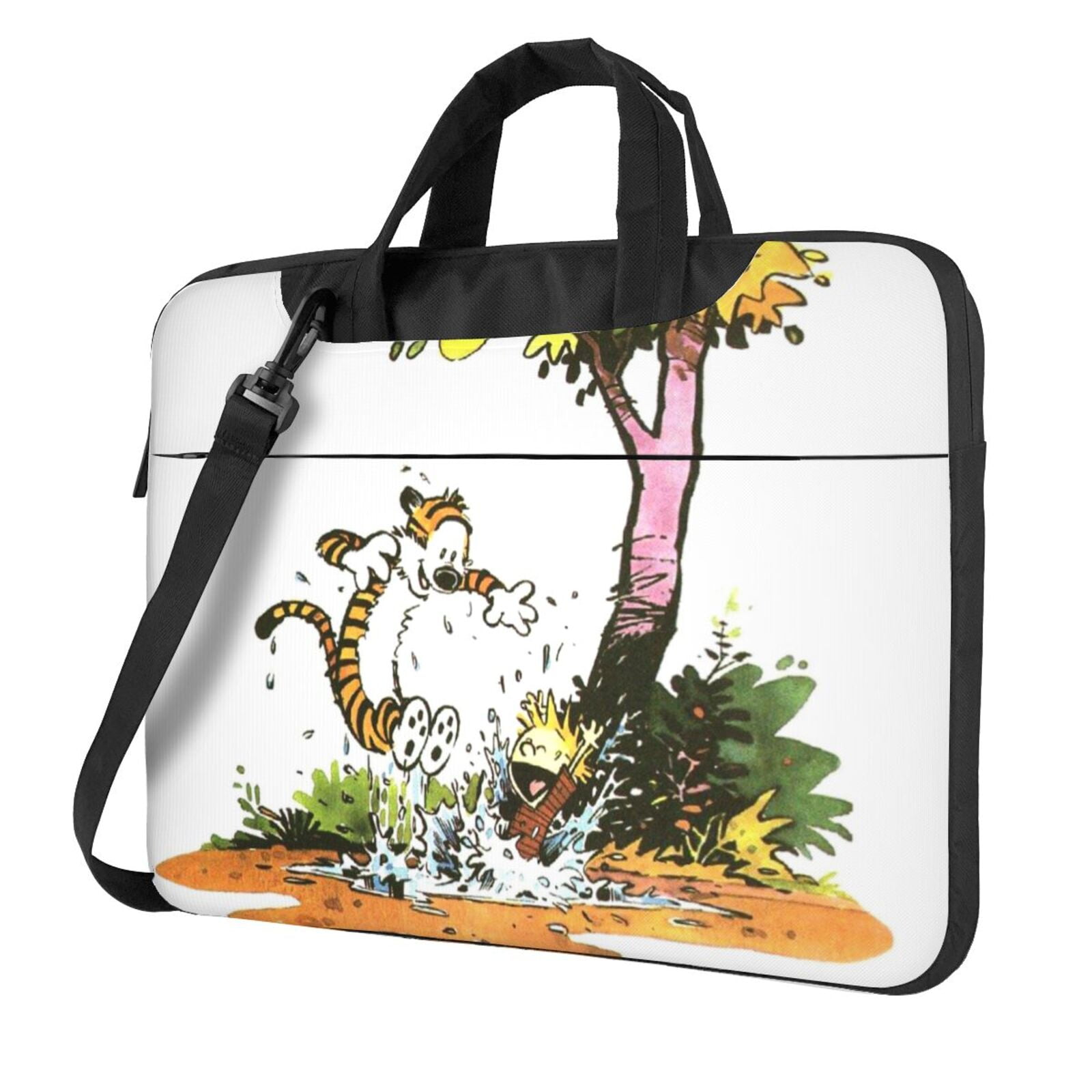 Calvin And Hobbe Laptop Bag For Women Men Waterproof Laptop Shoulder ...