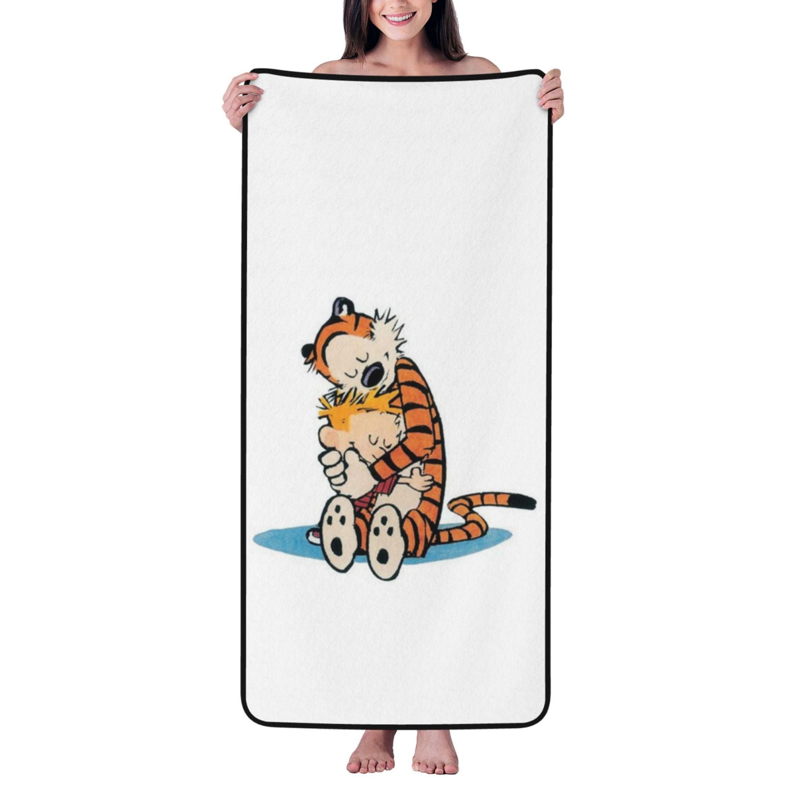 Calvin And Hobbes Beach Towel 27x55 Inch Coral Velvet Bath Towel For ...