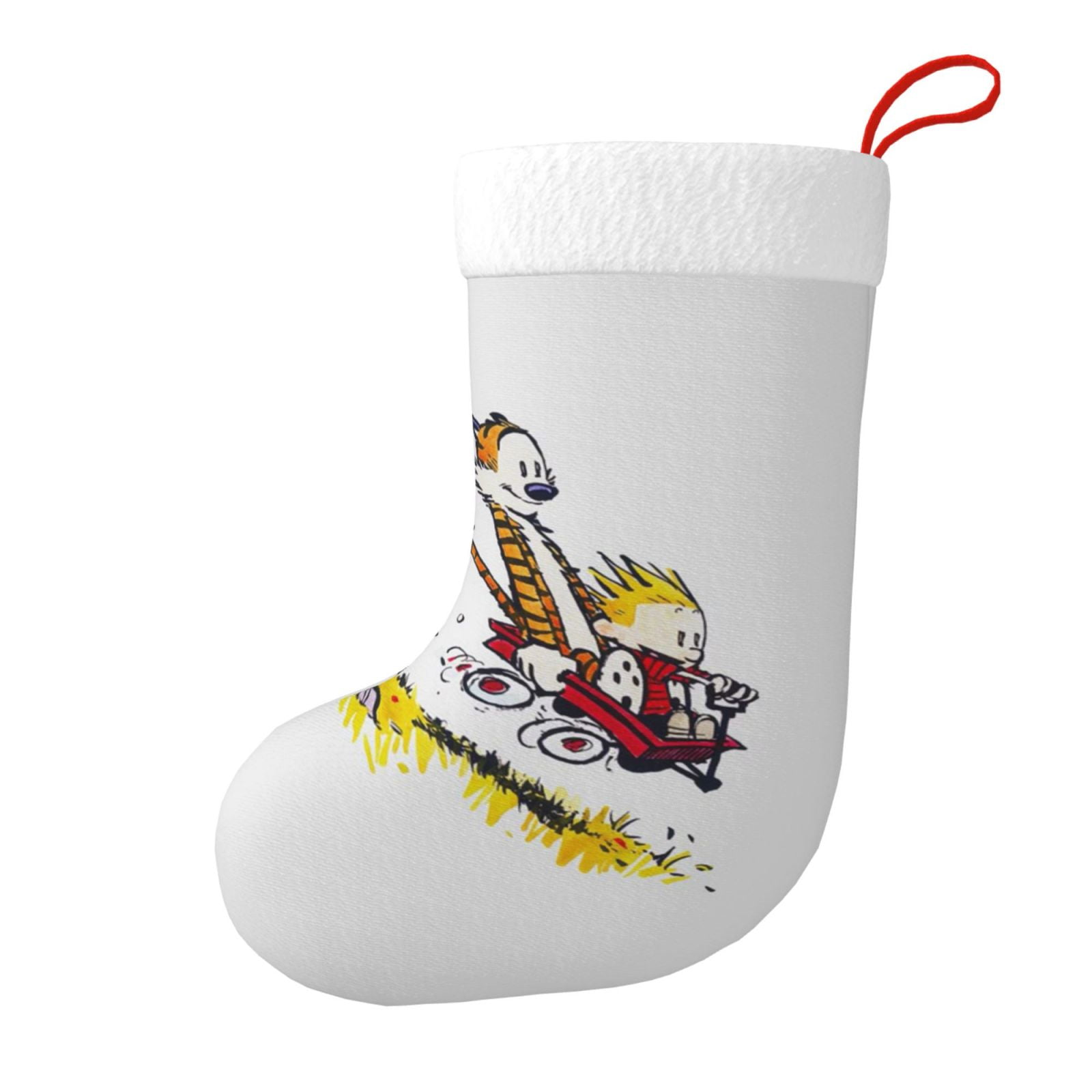 Calvin And Hobbes Christmas Stocking Xmas Decorative Sock Double-Sided ...