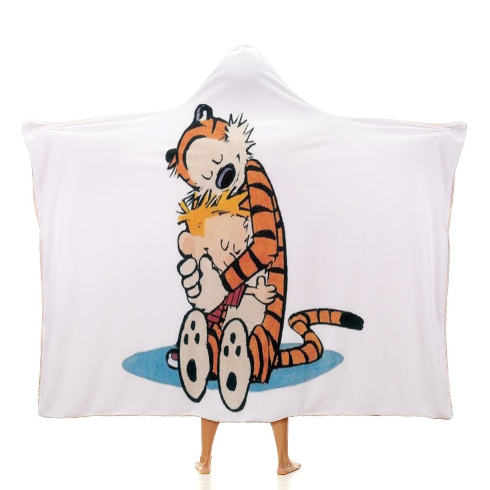 Calvin And Hobbes Cloak Hooded Blanket Soft Wearable Blanket Hoodie ...
