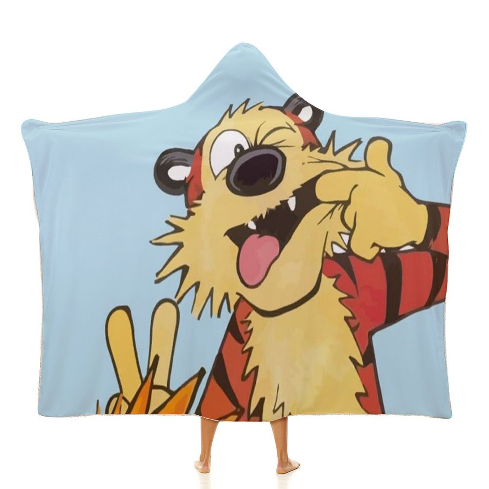 Calvin And Hobbes Cloak Hooded Blanket Soft Wearable Blanket Hoodie ...