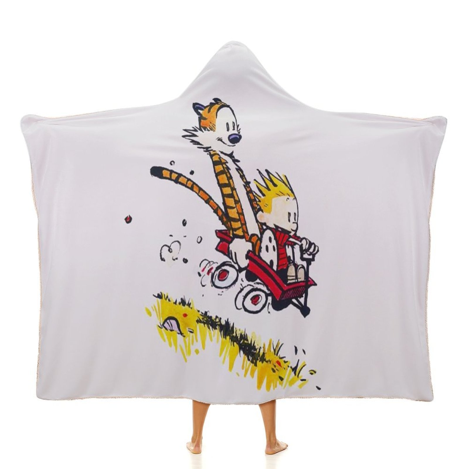 Calvin And Hobbes Cloak Hooded Blanket Soft Wearable Blanket Hoodie ...
