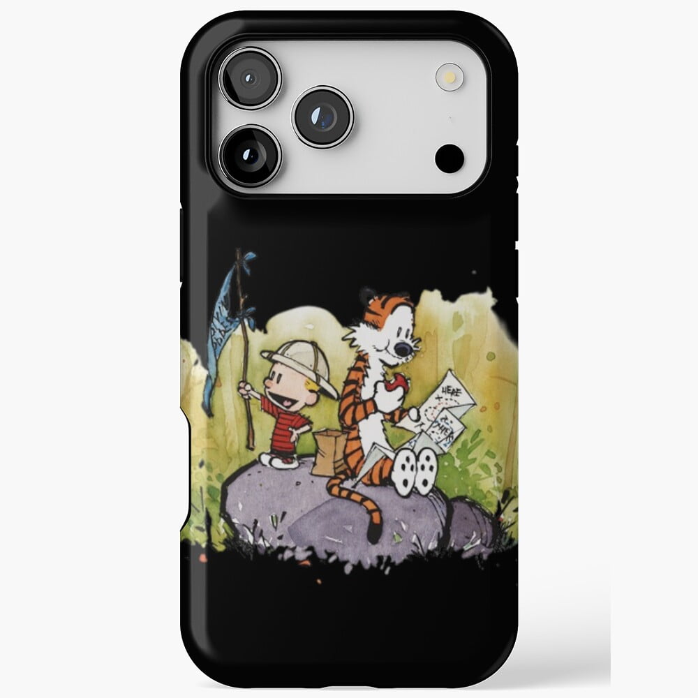 Calvin And Hobbes Funny Moment Comic Strip Scene Art iPhone Case 17 ...
