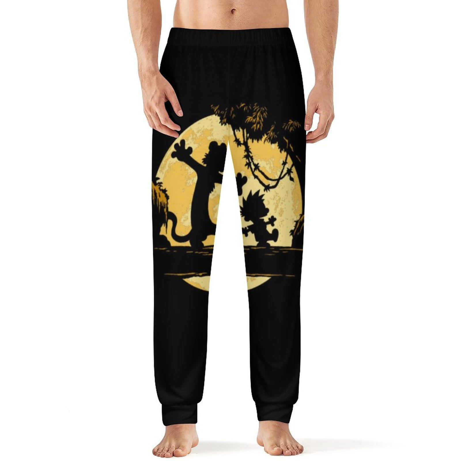 Calvin And Hobbes Men's Sleeping Pants Soft Pajama Lounge Pants Casual ...