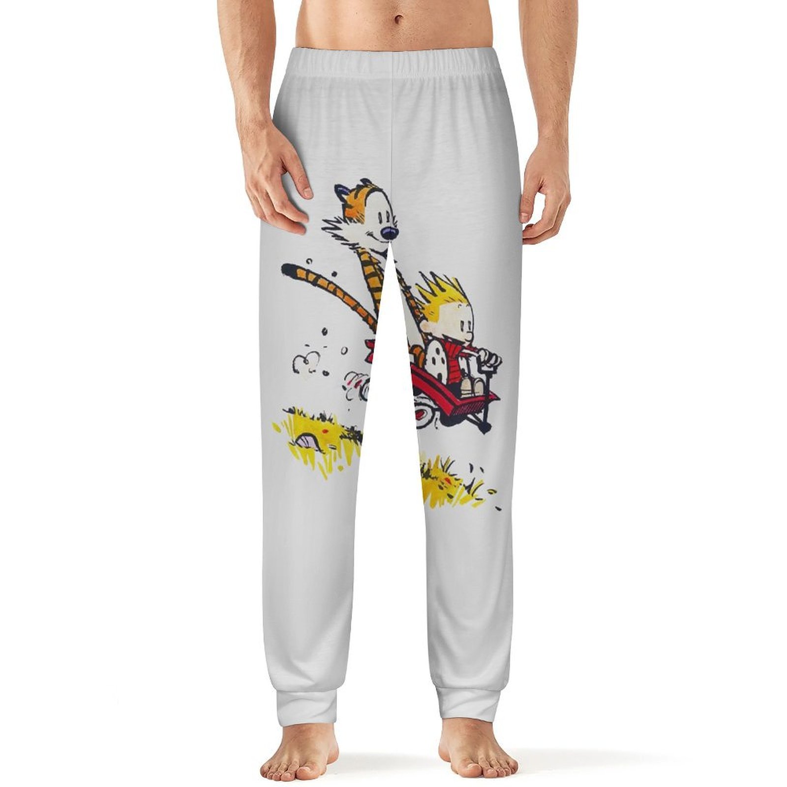 Calvin And Hobbes Men's Sleeping Pants Soft Pajama Lounge Pants Casual ...