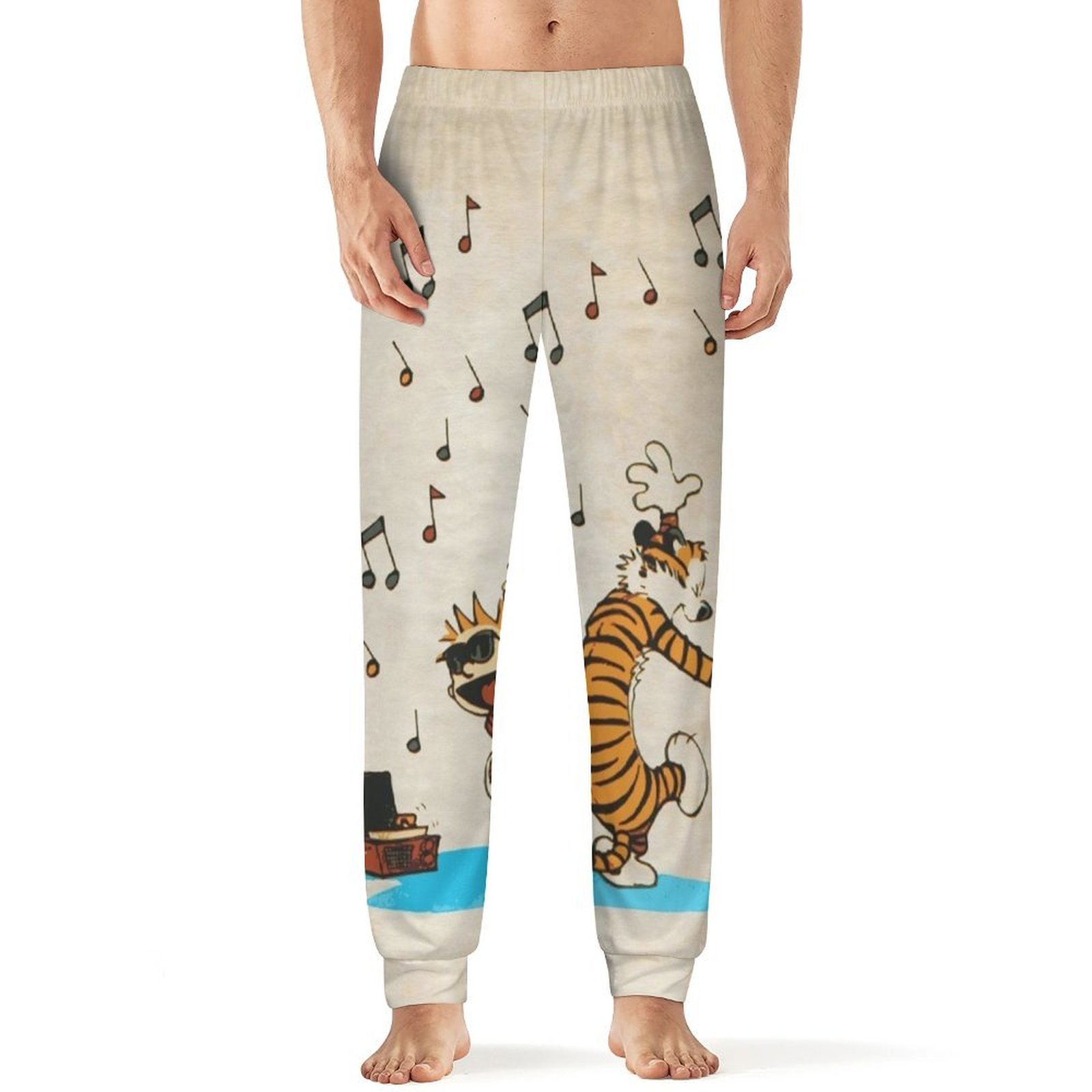 Calvin And Hobbes Men's Sleeping Pants Soft Pajama Lounge Pants Casual ...