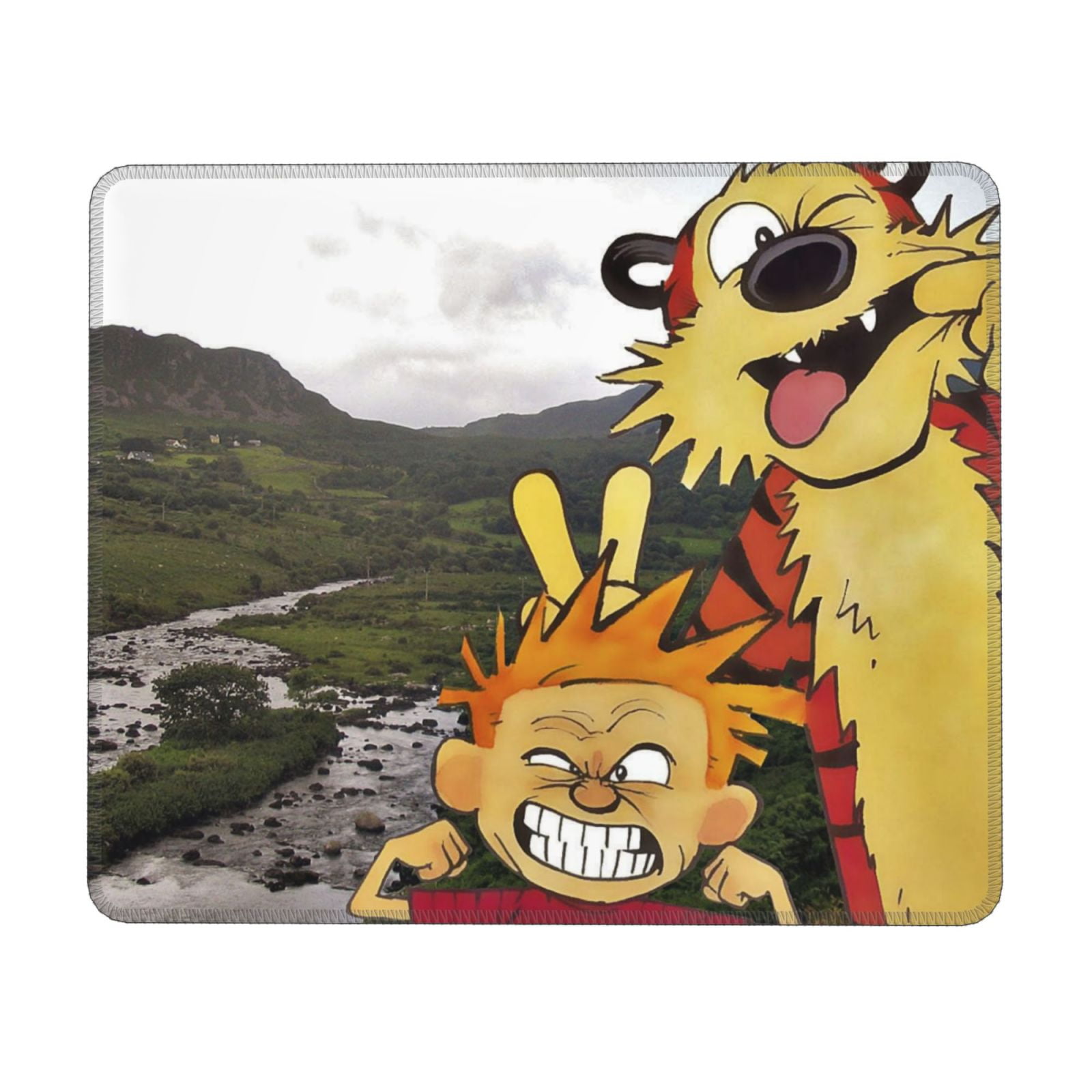 Calvin And Hobbes Mouse Pad, Non-Slip Rubber Base Desktop Protection ...