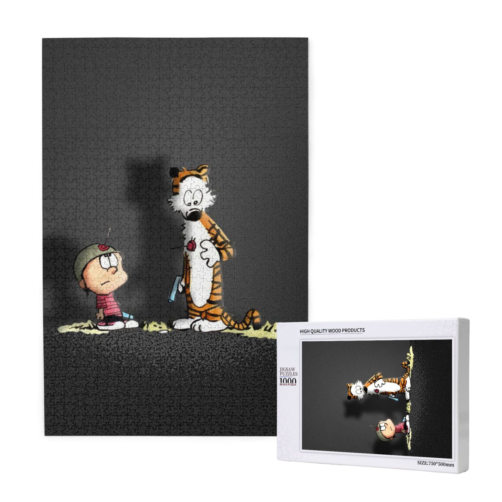 Calvin And Hobbes Puzzle 1000 Pieces Wooden Jigsaw Puzzle For Adult ...