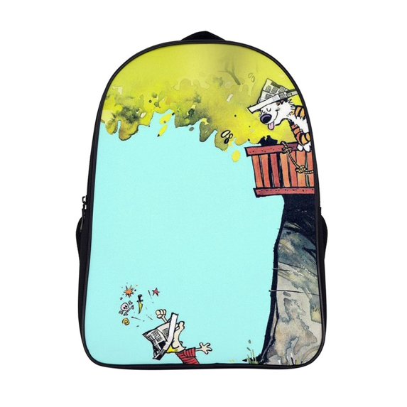 Calvin And Hobbes Shoulder Bag 2 Compartment Backpack 16 Inch Leisure ...