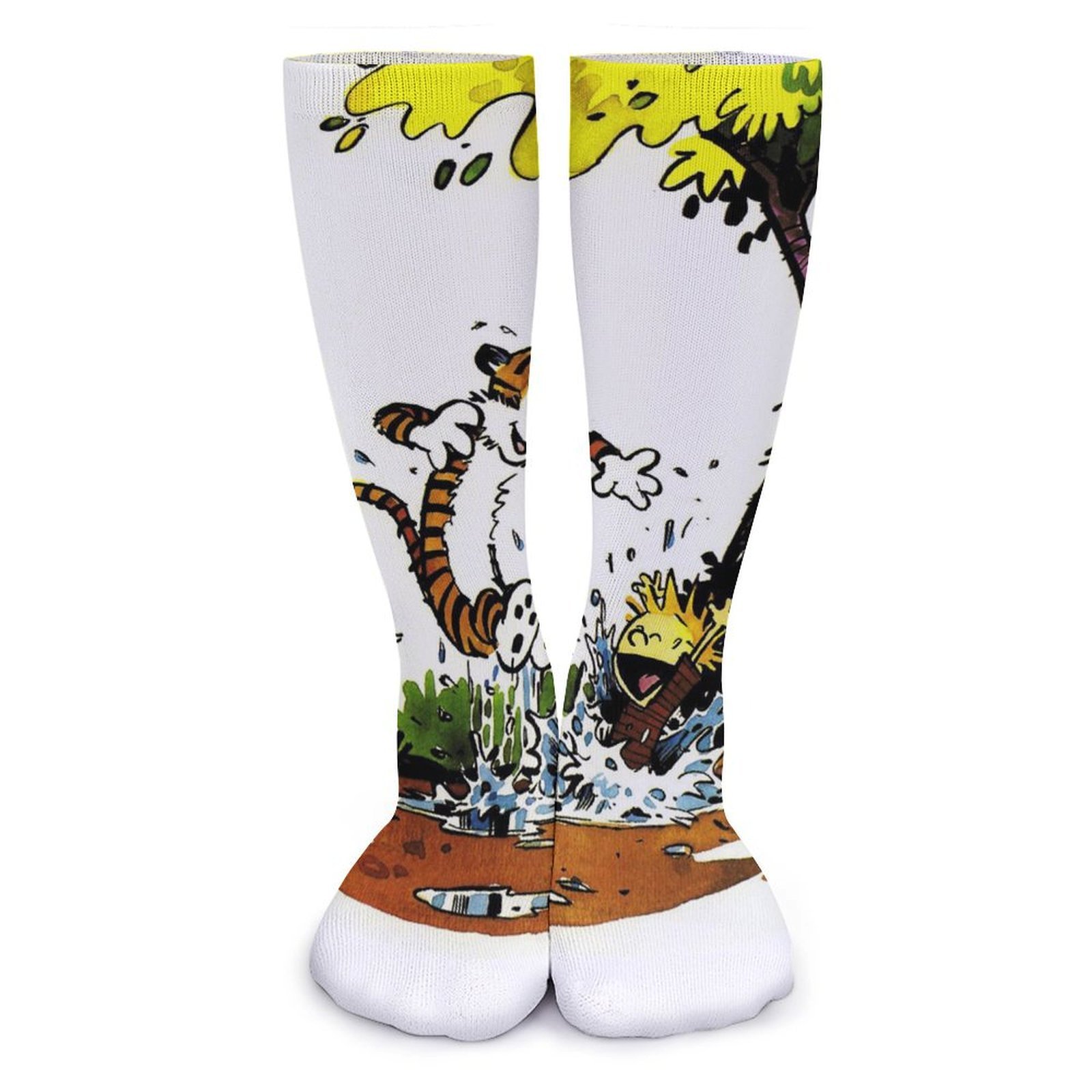 Calvin And Hobbes Thick Stockings Casual Socks for Men Women Durable ...