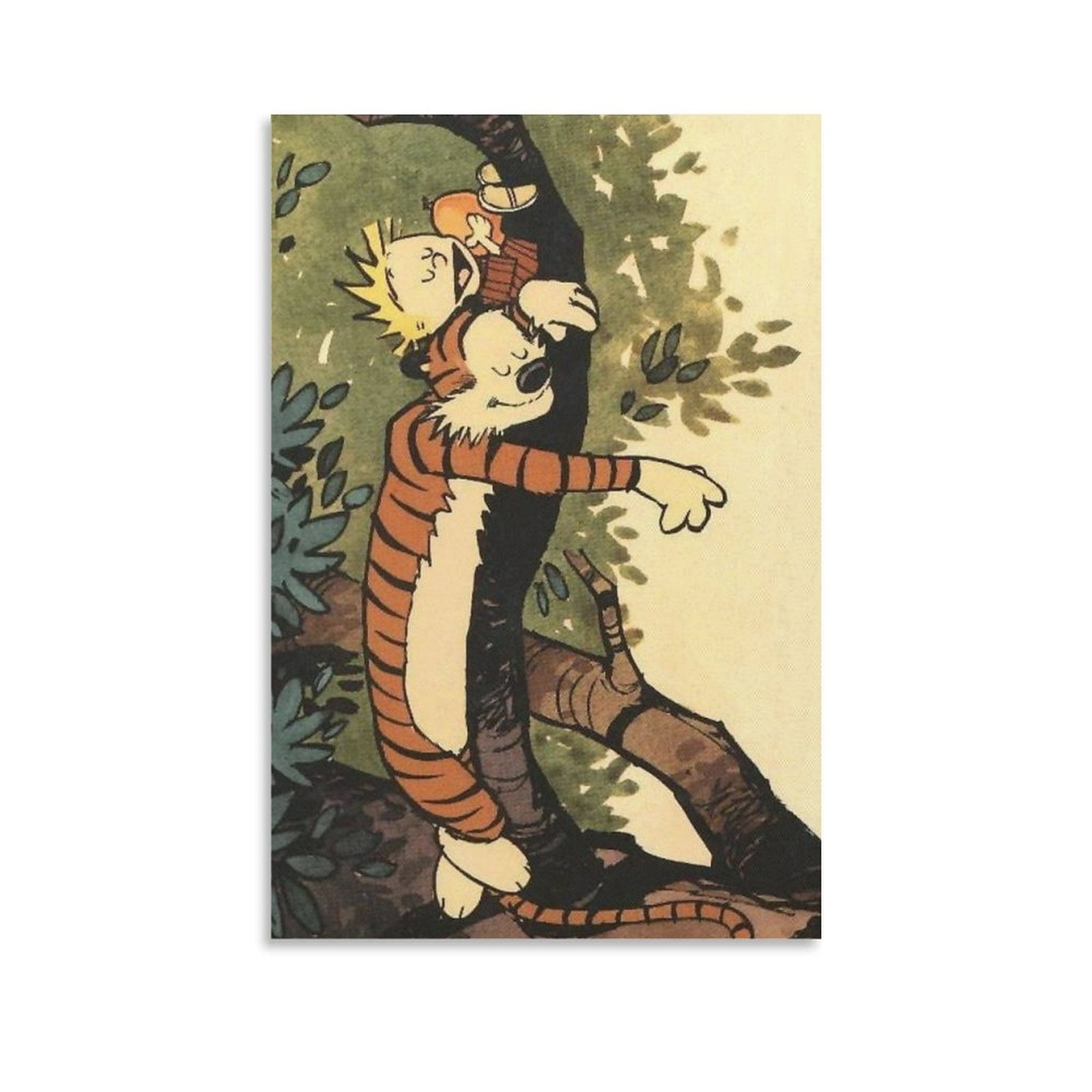 Calvin And Hobbes Wall Hanging Painting Wall Art Canvas Paintings ...