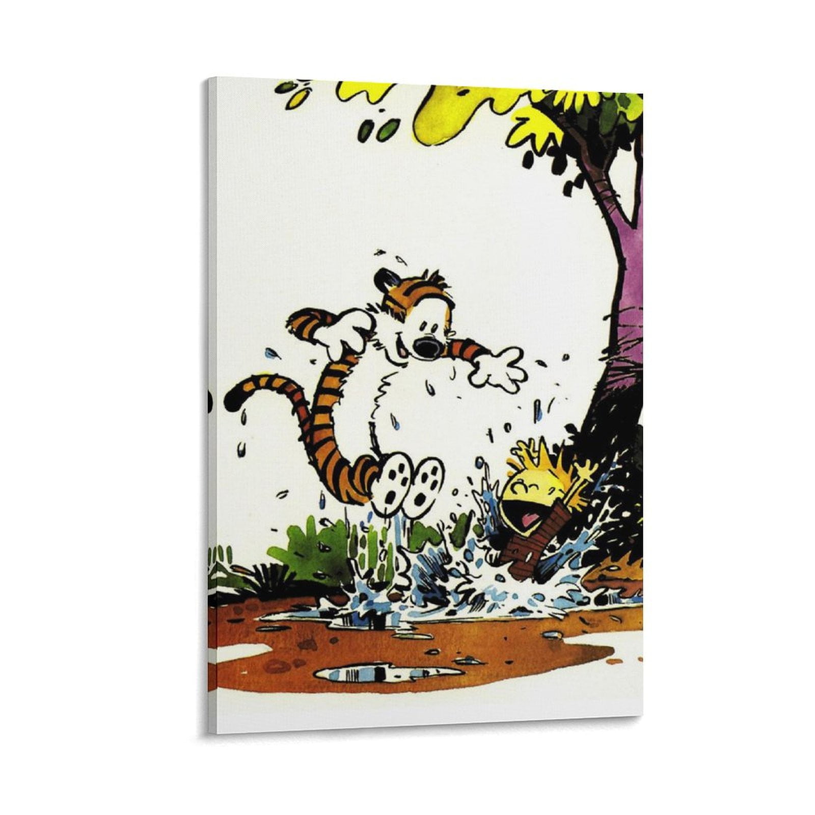 Calvin And Hobbes Wall Hanging Painting Wall Art Canvas Paintings ...