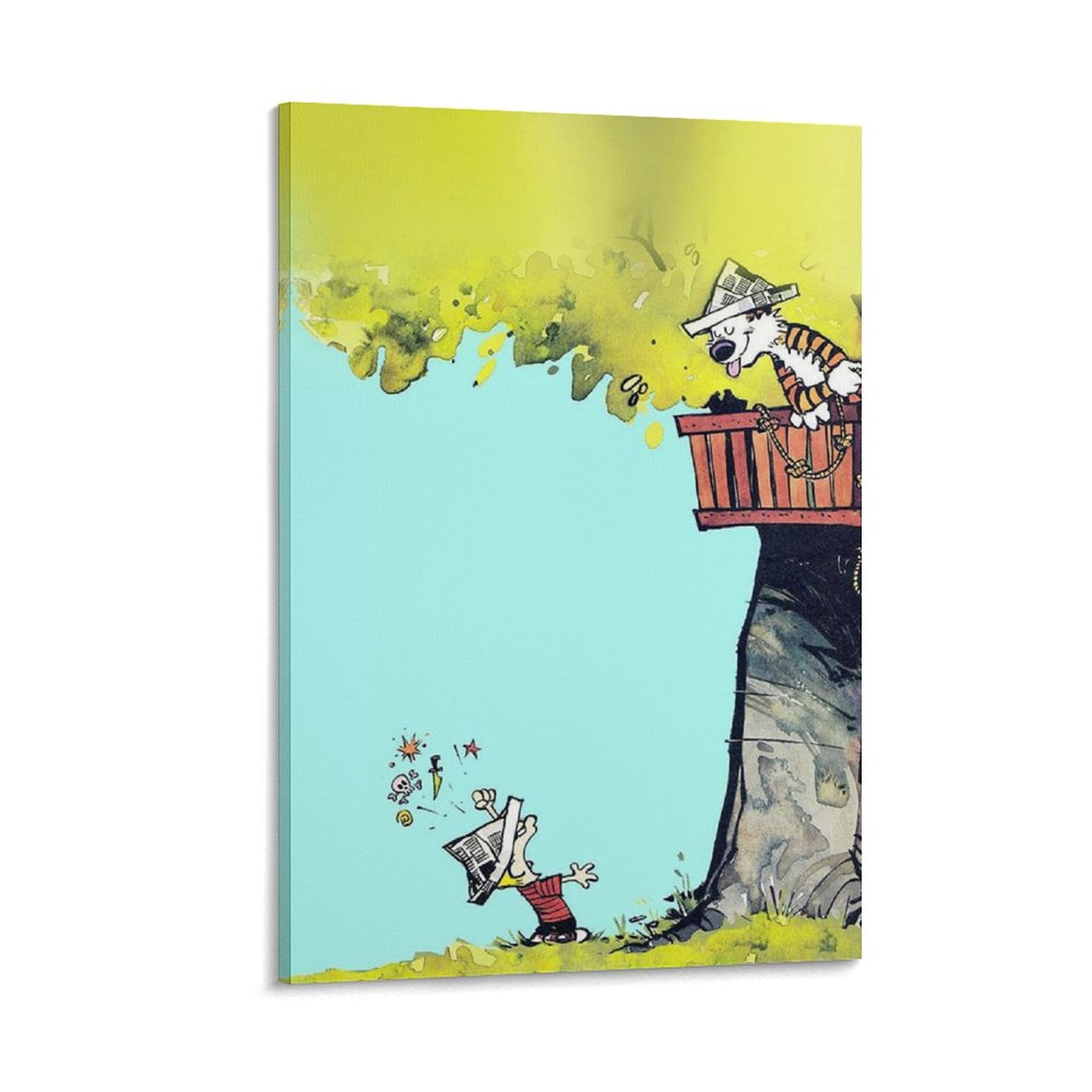 Calvin And Hobbes Wall Hanging Painting Wall Art Canvas Paintings ...