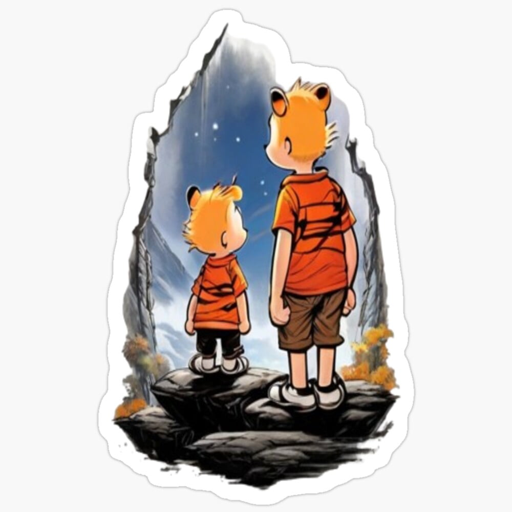 Calvin And Hobbs Sticker Phone Decal Water Bottle Stickers Car Decals ...