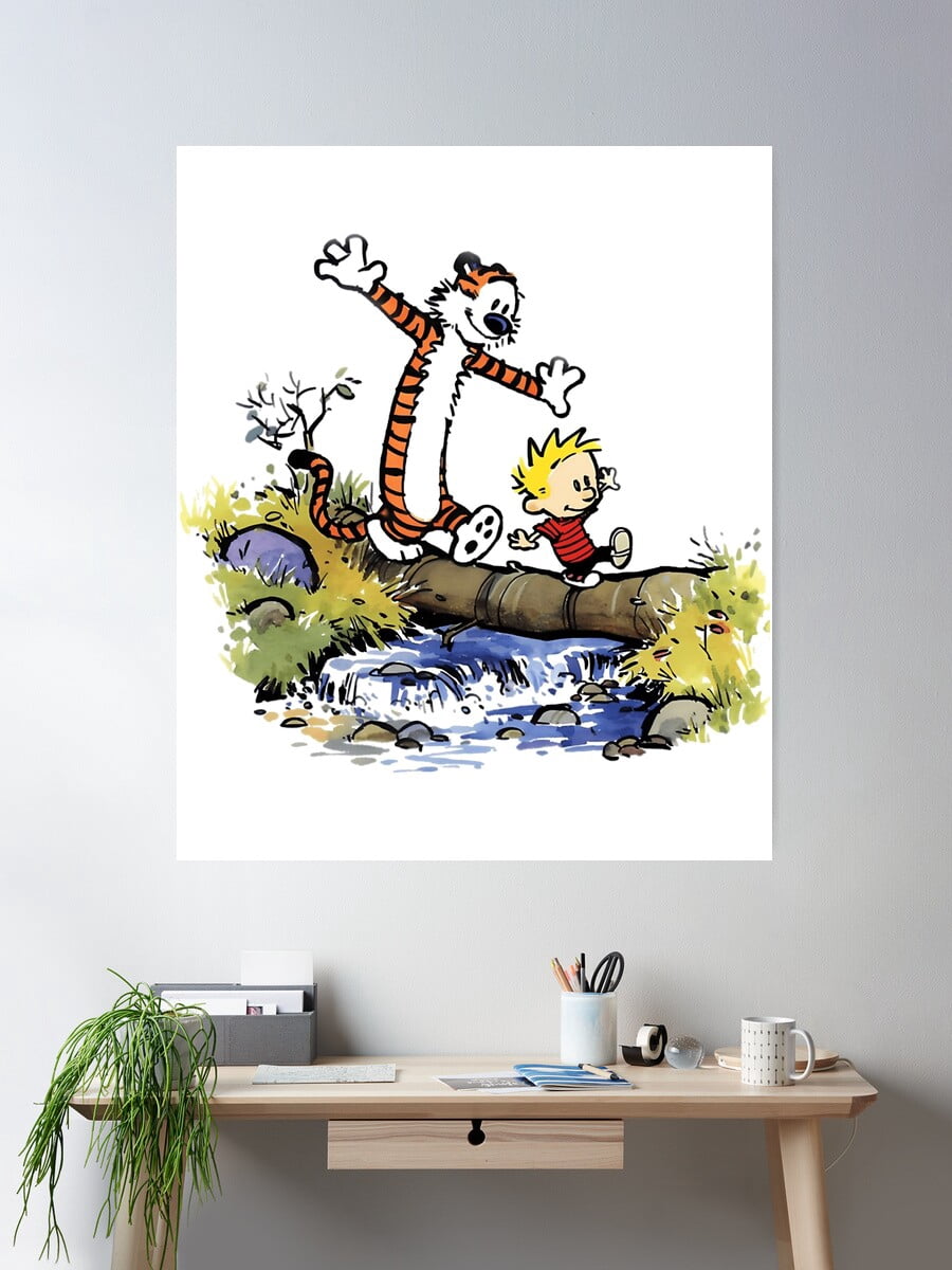 Calvin And Hobbs Vintage Poster Wall Art, Modern Wall Decor For Living ...