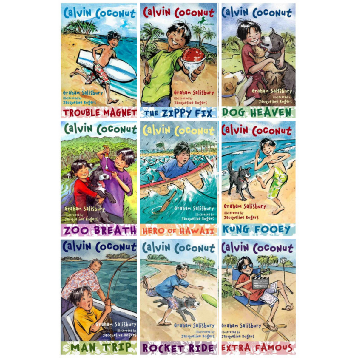 Calvin Coconut Complete Set Books 1-9 : Trouble Magnet; The Zippy Fix ...