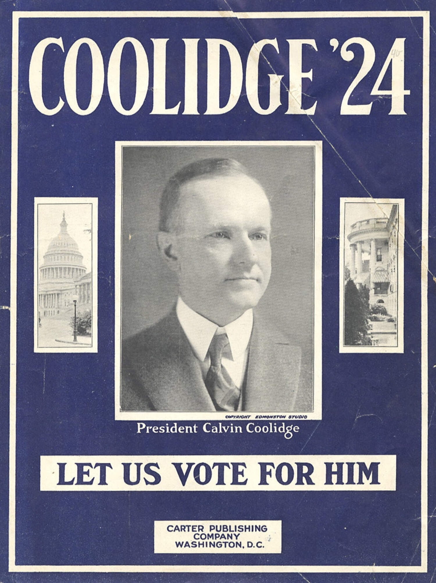 Calvin Coolidge Campaign Sign Glossy Poster Picture Photo Print Banner ...
