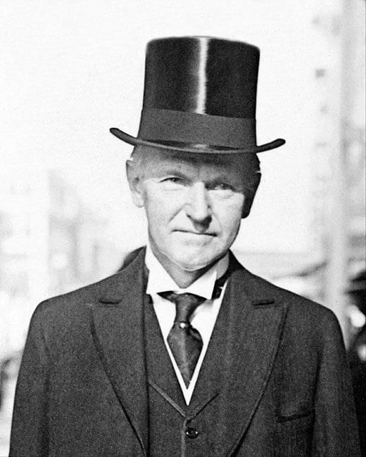 Calvin Coolidge Portrait 1929 - Style A - 24x36 Inch Glossy Laminated ...