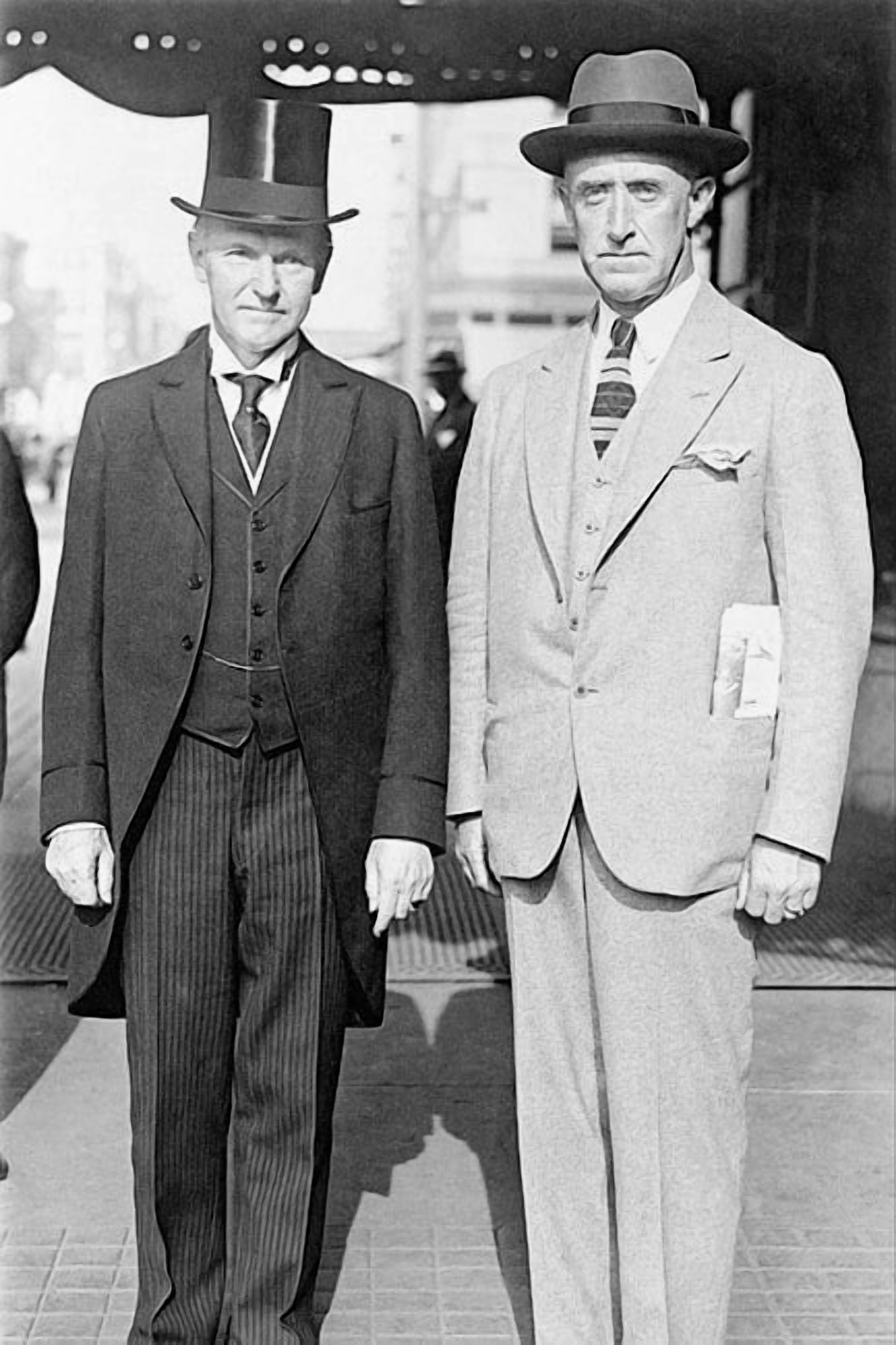 Calvin Coolidge and Col. Stallings Portrait - Style A - 20x30 Inch ...