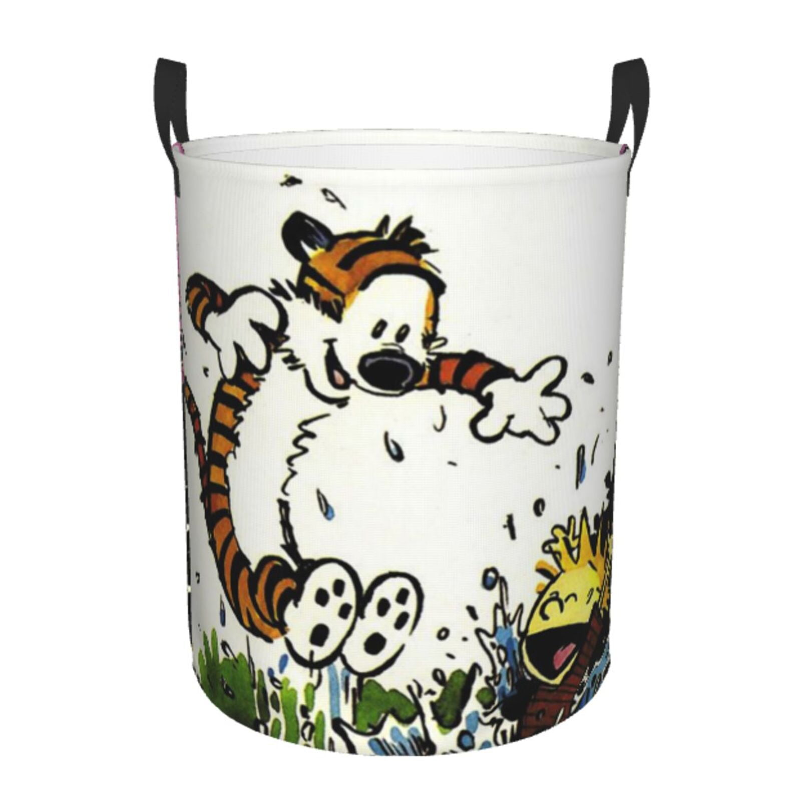 Calvin And Hobbes Circular Laundry Basket Dirty Clothes Hamper Laundry Hamper Storage Bucket Toy ...