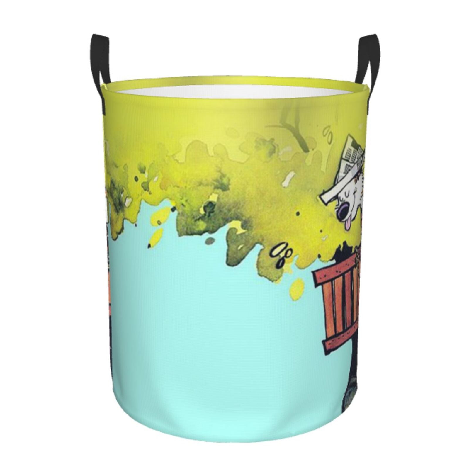 Calvin And Hobbes Circular Laundry Basket Dirty Clothes Hamper Laundry ...